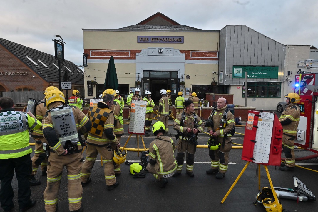 Fire at Wetherspoons pub: The Hippodrome in Market Drayton evacuated