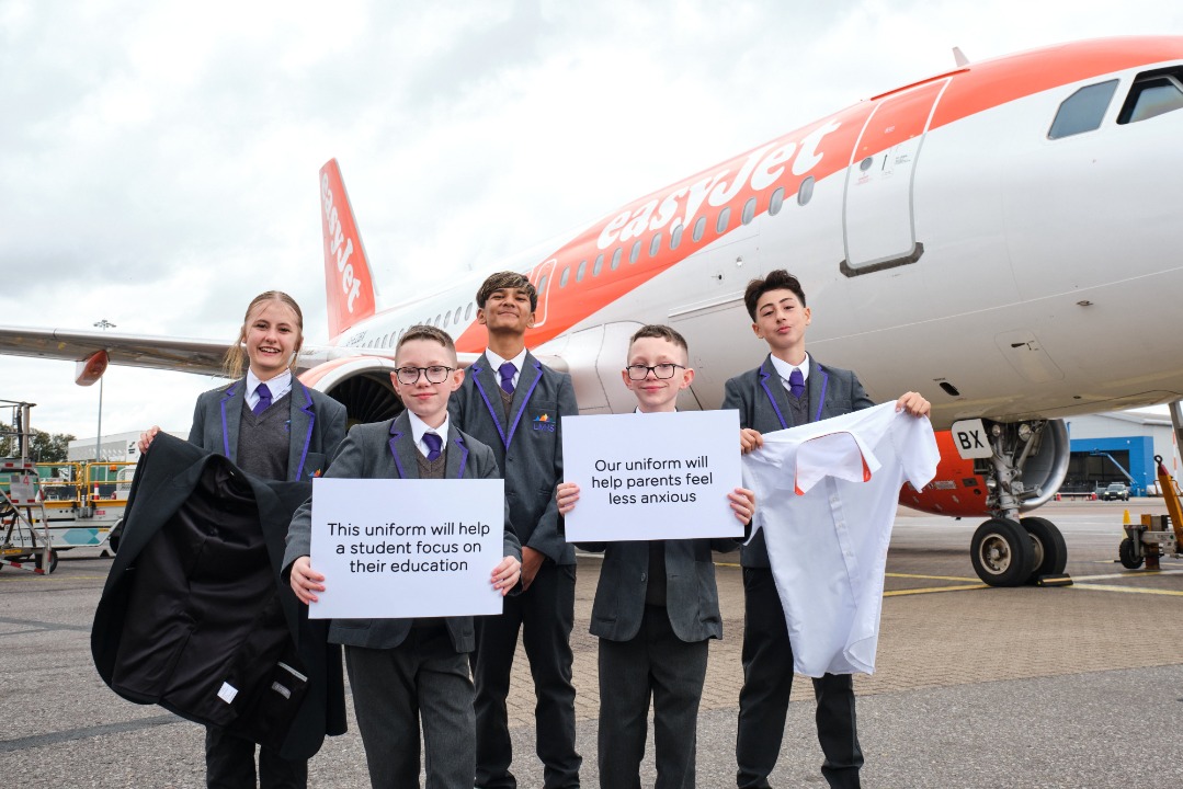 easyJet is turning thousands of old crew outfits into school uniforms ...