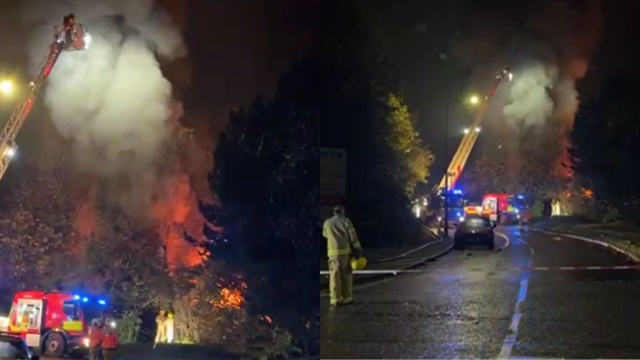 The Northern Ireland Fire and Rescue Service said they responded to an ...