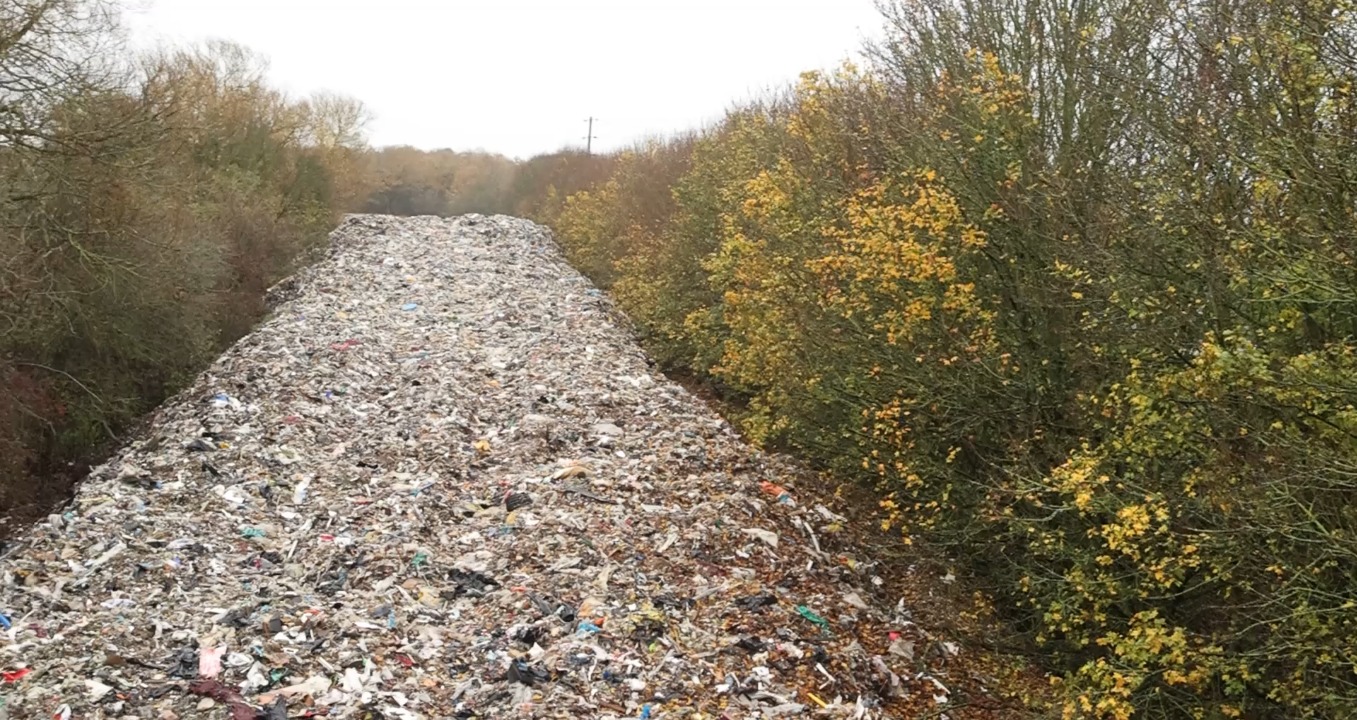 Britain's biggest fly-tip - 500ft of waste dumped in Oxfordshire