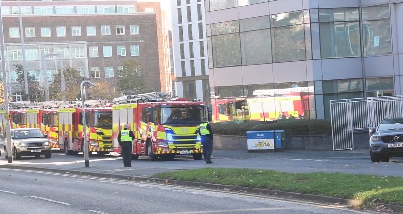 Live as huge emergency response seen outside Leeds city centre high-rise